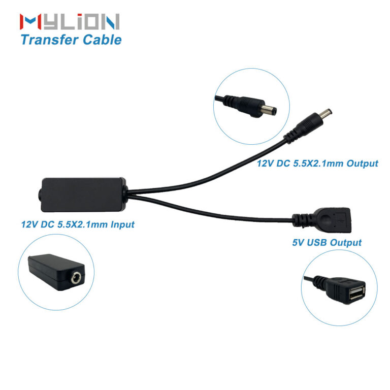 Mylion mini ups 12v mini dc ups transfer cable